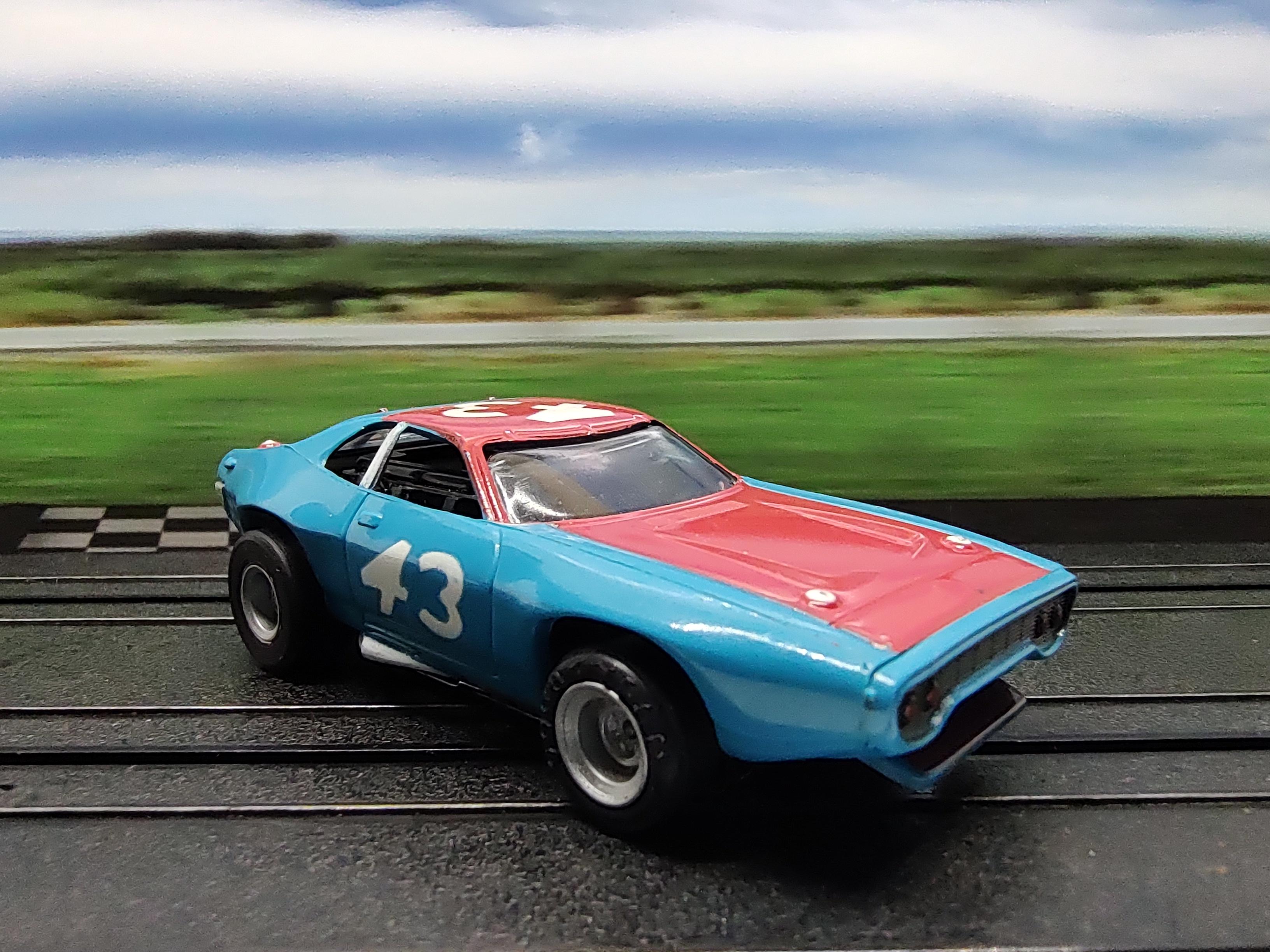 AFX #43 Plymouth Road Runner Magna-Sonic HO Slot Car. RED EYE (VIDEO ...