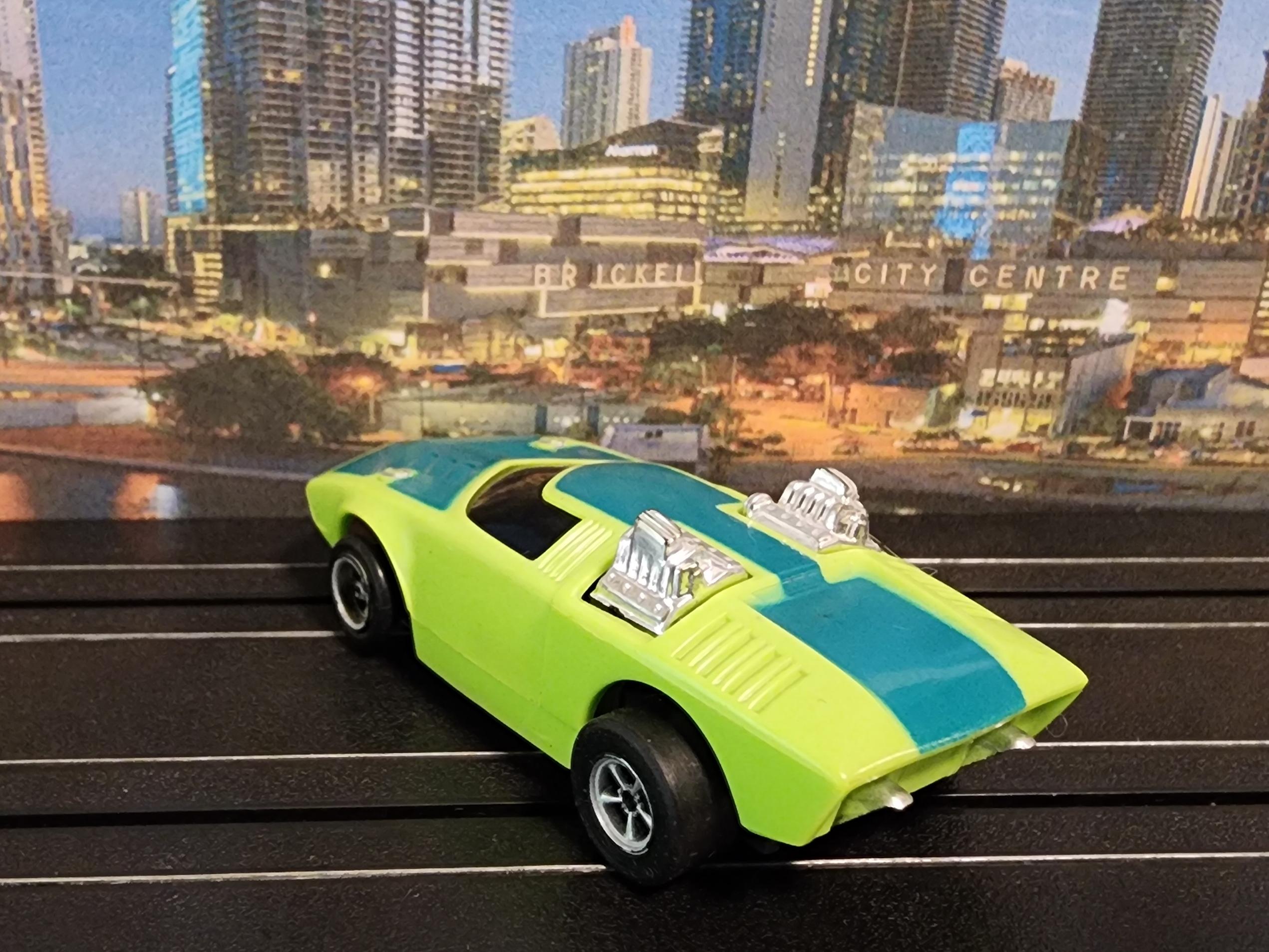 AFX Lime Green Too Much Non-Magnatraction HO Slot Car. - CTW Auctions ...