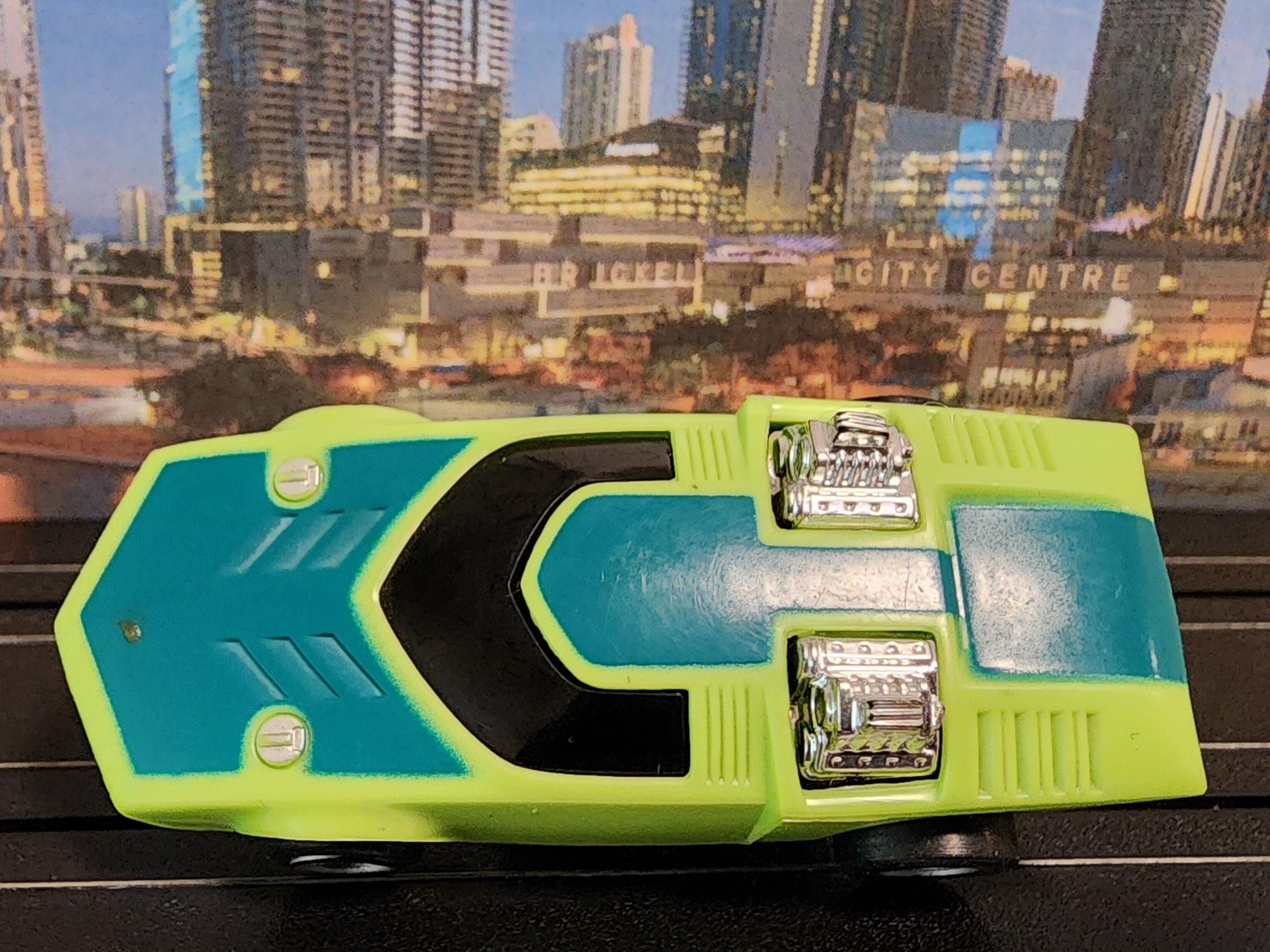 AFX Lime Green Too Much Non-Magnatraction HO Slot Car. - CTW Auctions ...